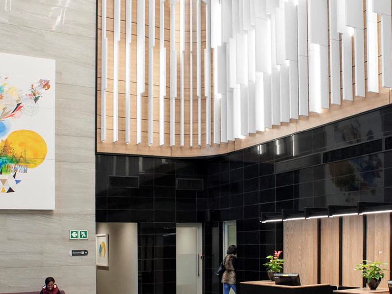 Ecophon Acoustic Ceiling Baffles | Shelly Lighting